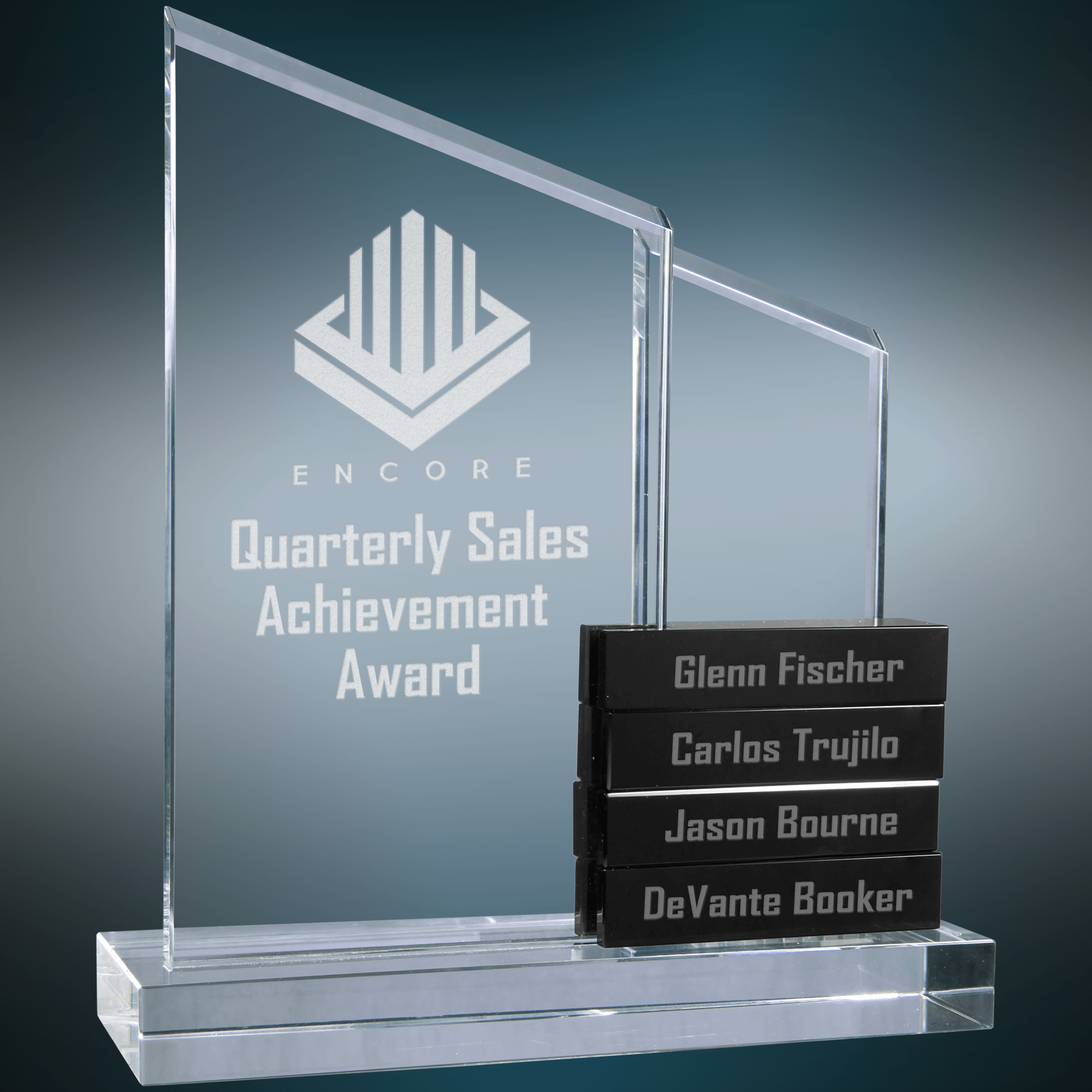 Crystal Perpetual Standup Plaque – Lachman and Co.